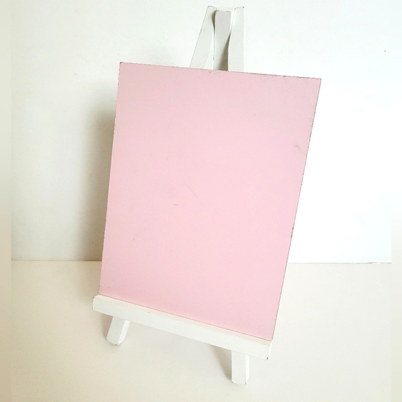 Tulips | Accents | Mini Pink And White Easel | Poshmark